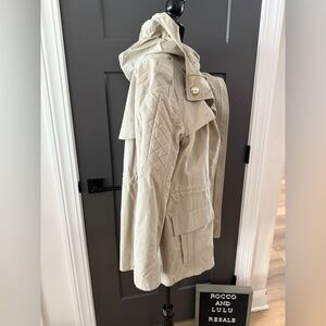 Calvin Klein | Jackets & Coats | Calvin Klein Quilted Tan Rain Jacket ...